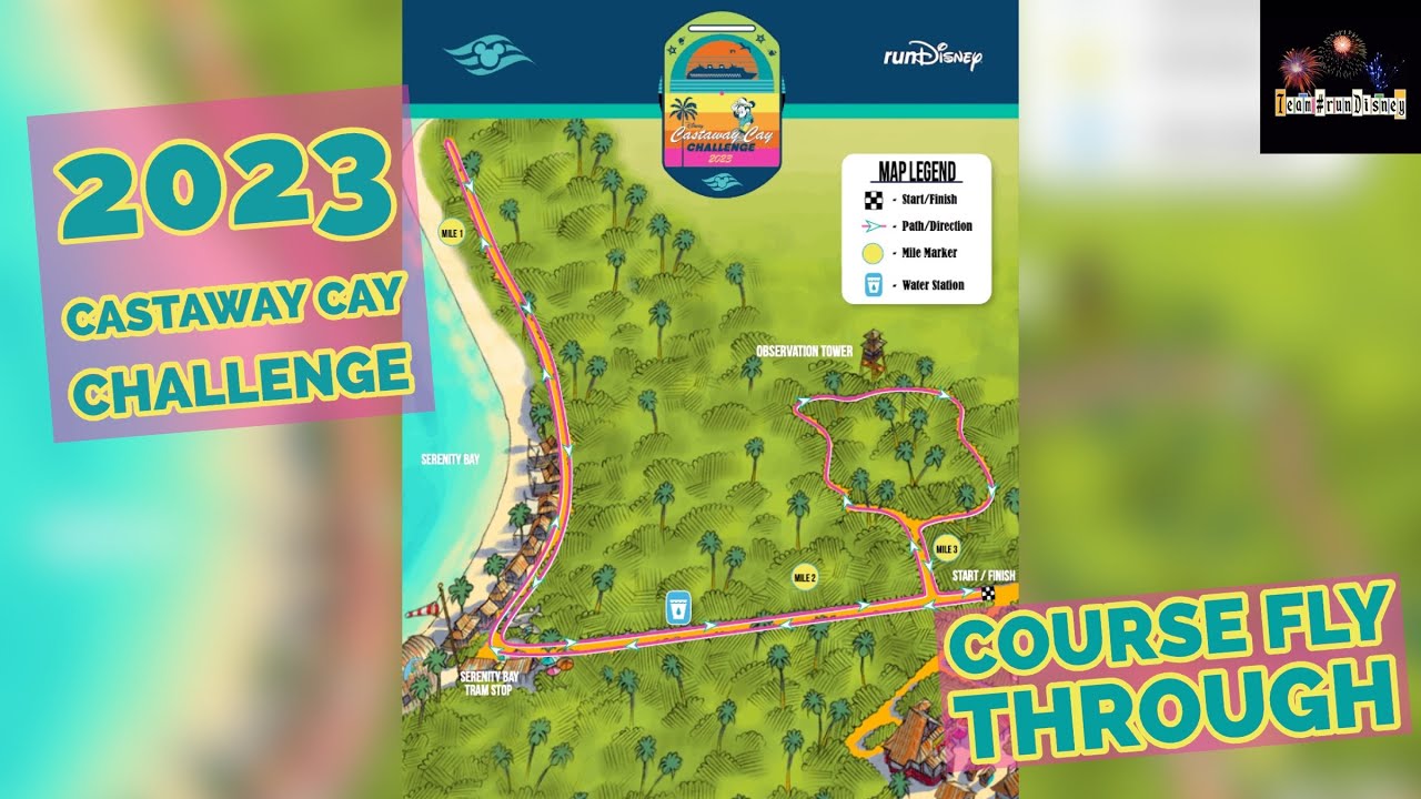 2023 runDisney Castaway Cay Challenge Course Flyover - YouTube