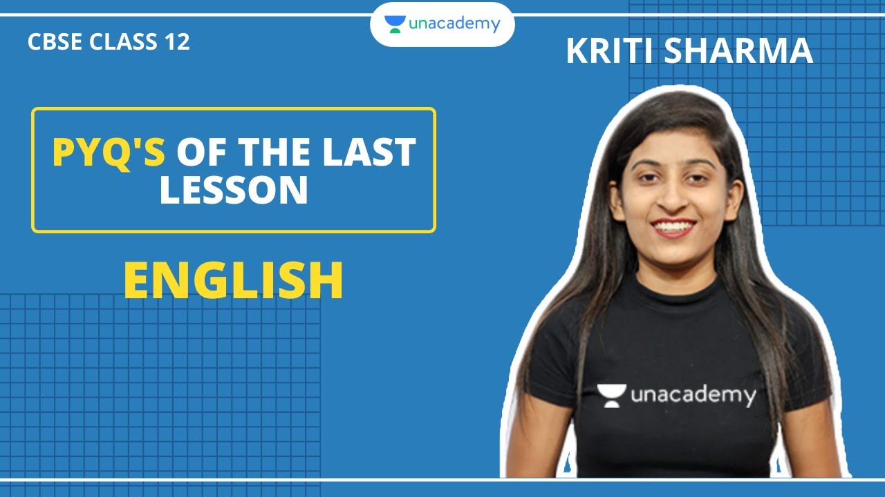 PYQ s Of The Last Lesson English Unacademy CBSE Class 12 PYQ s Of The Last Lesson English Unacademy CBSE Class 12