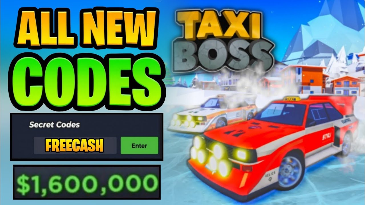 *NEW* ALL WORKING CODES FOR TAXI BOSS IN 2025! ROBLOX TAXI BOSS CODES ...