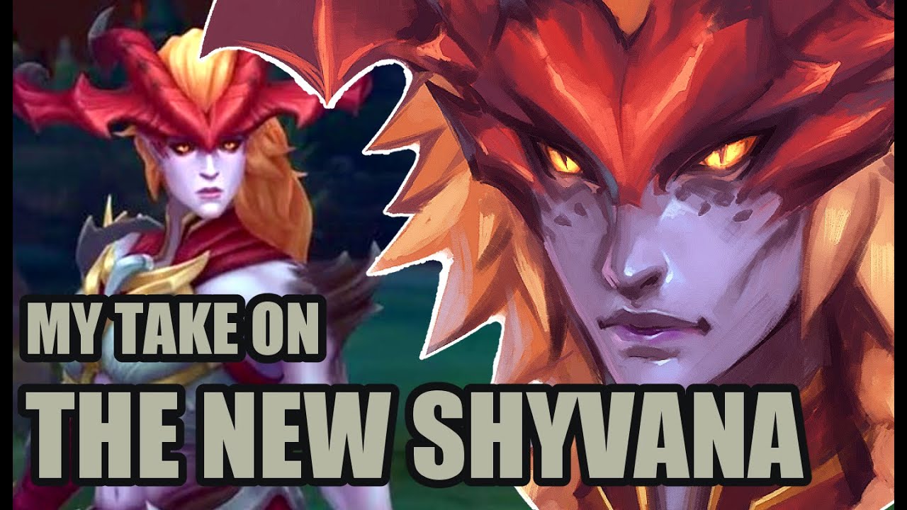 My Artist Take on the new Shyvana Design | Speedpaint - YouTube