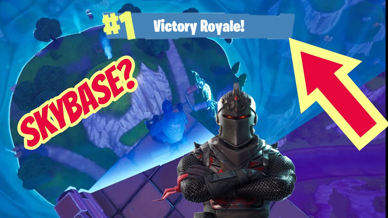 Using a SkyBase in Fortnite OG! - YouTube