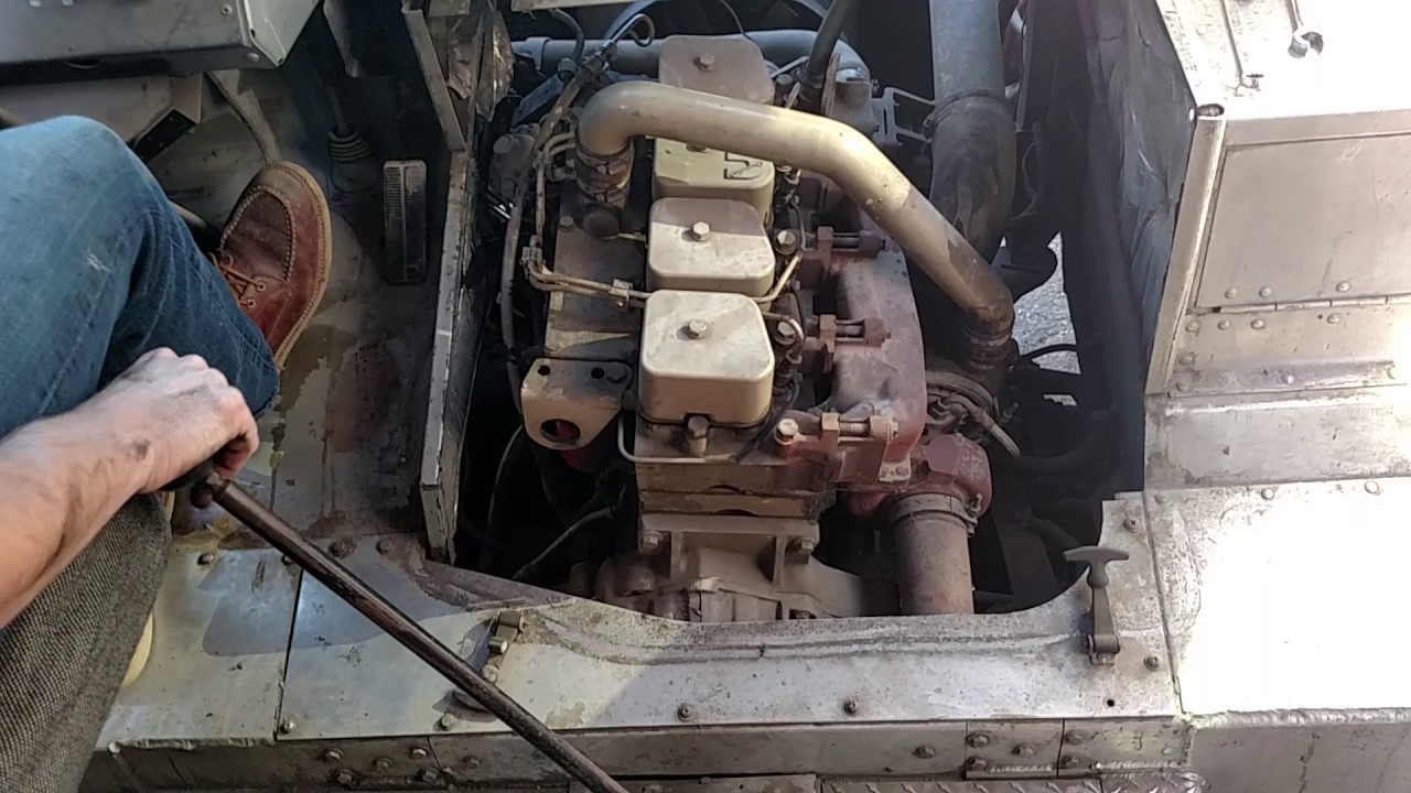 Part 3 1952 Suburban 4bt Cummins swap - YouTube