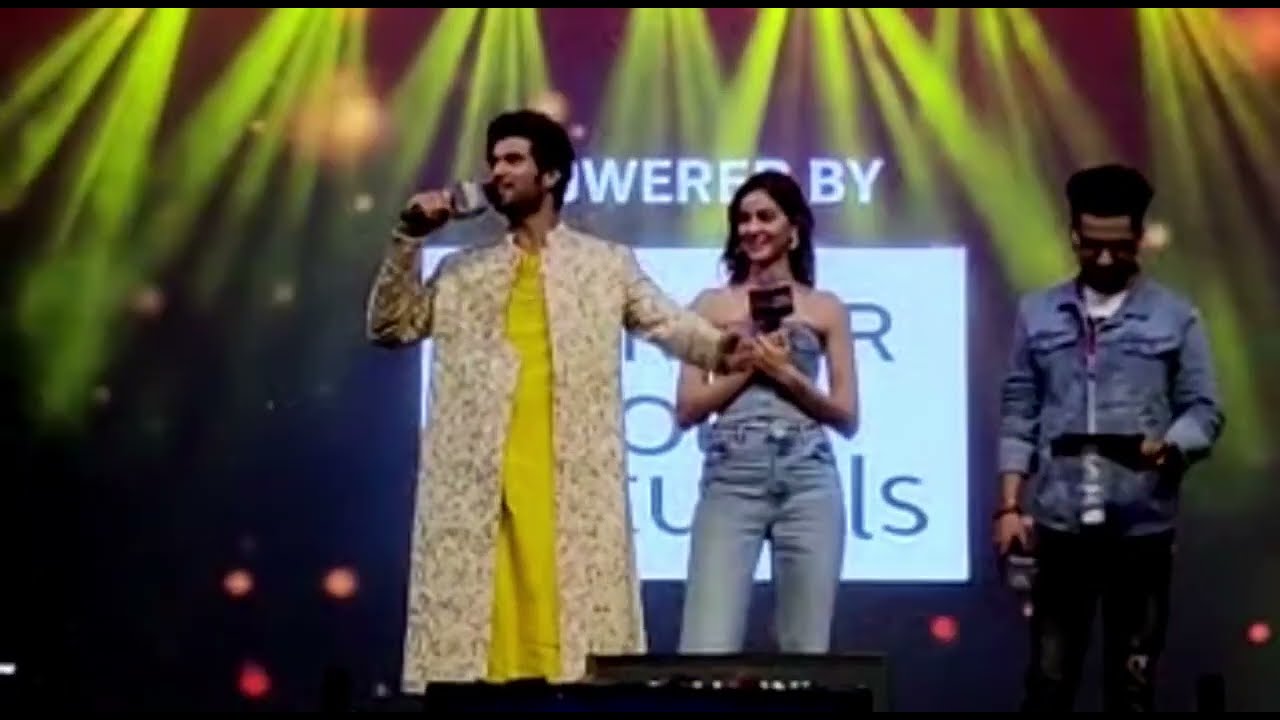 #Liger cast at chandigarh university #pranjaldahiya #vijaydevarakonda # ...