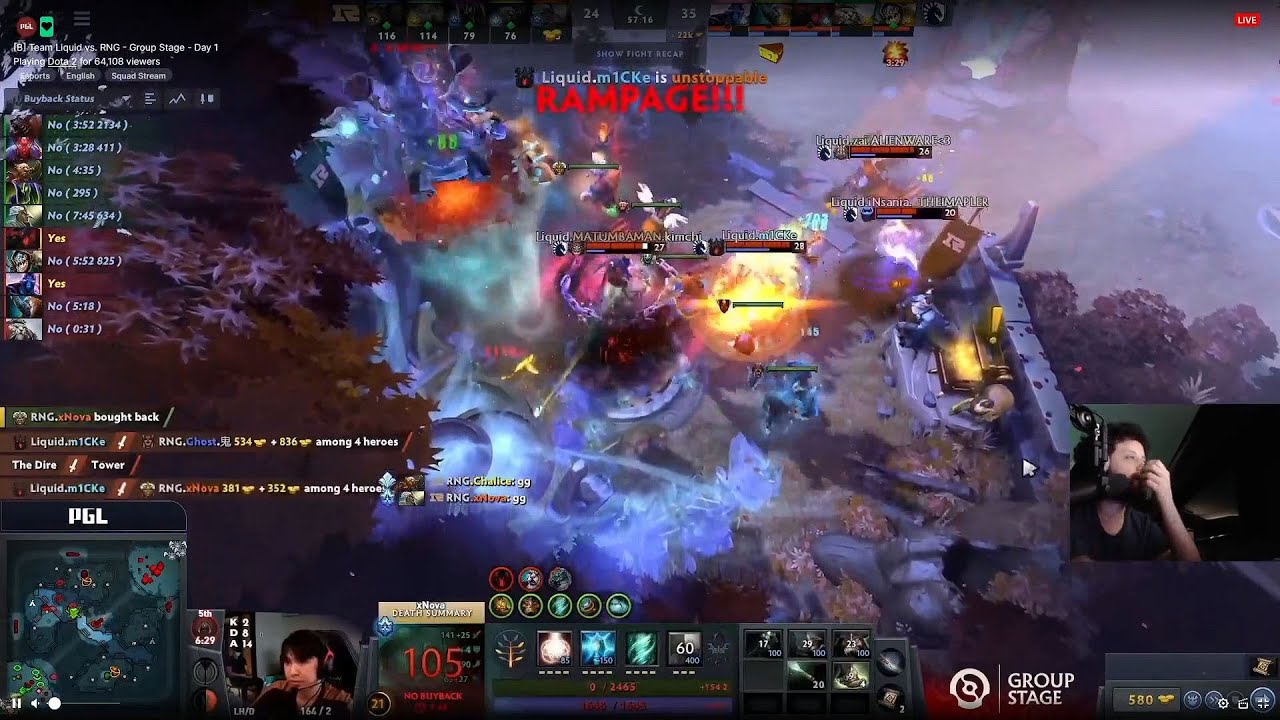 First Rampage of TI11 belongs to Liquid.m1CKe - YouTube