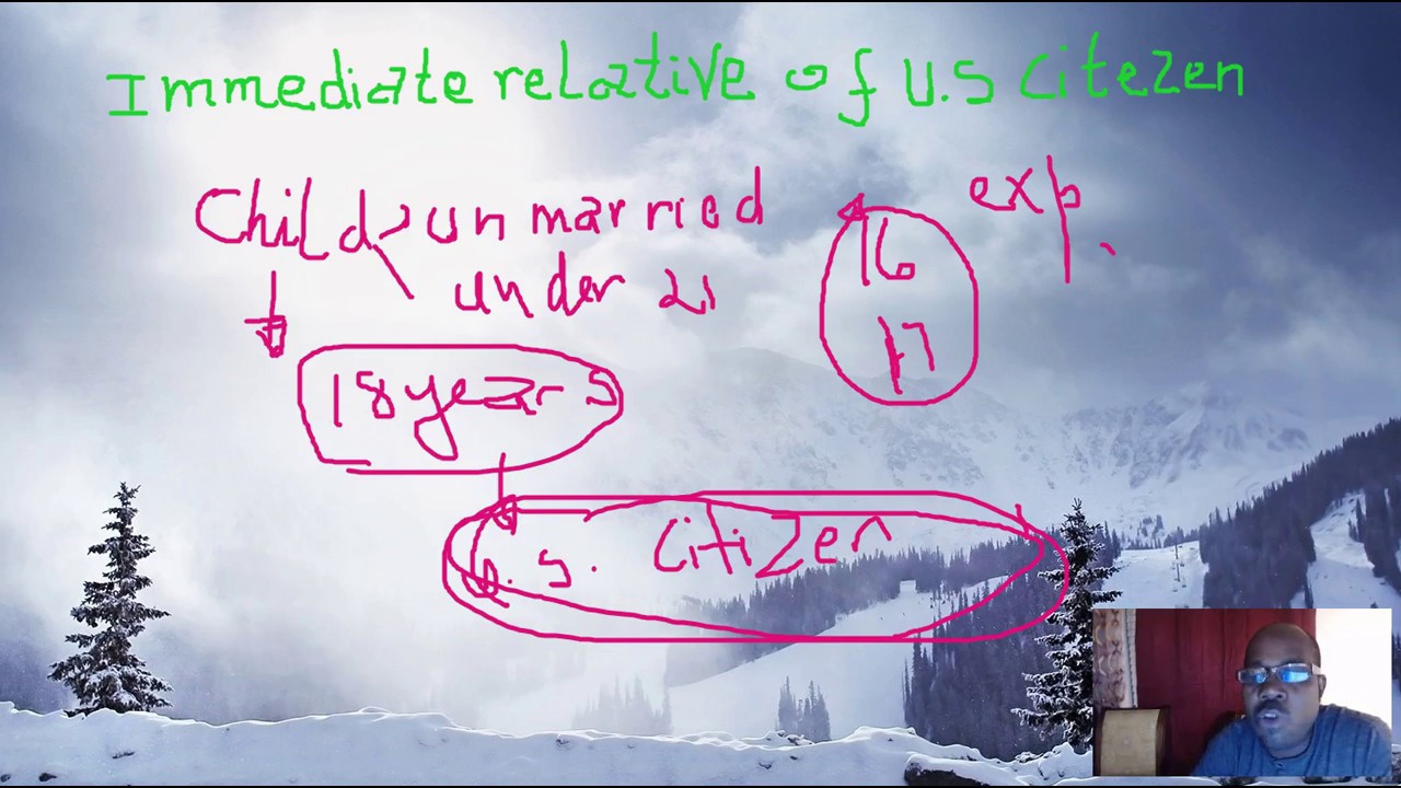 Who is an immediate relative of a US citizen - YouTube