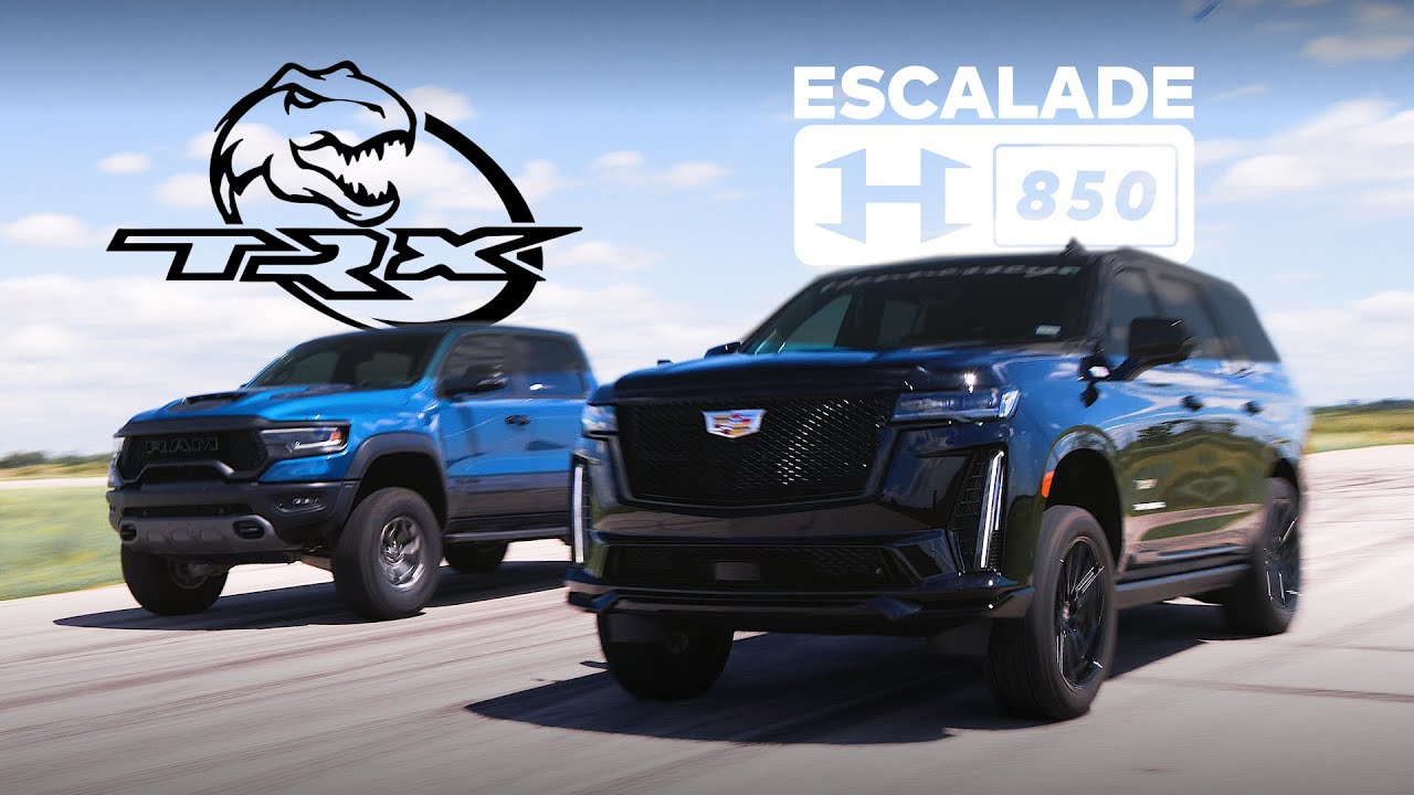 THE BETTER BEAST | 850 HP Escalade-V vs. Ram TRX Pickup Truck | H850 ...