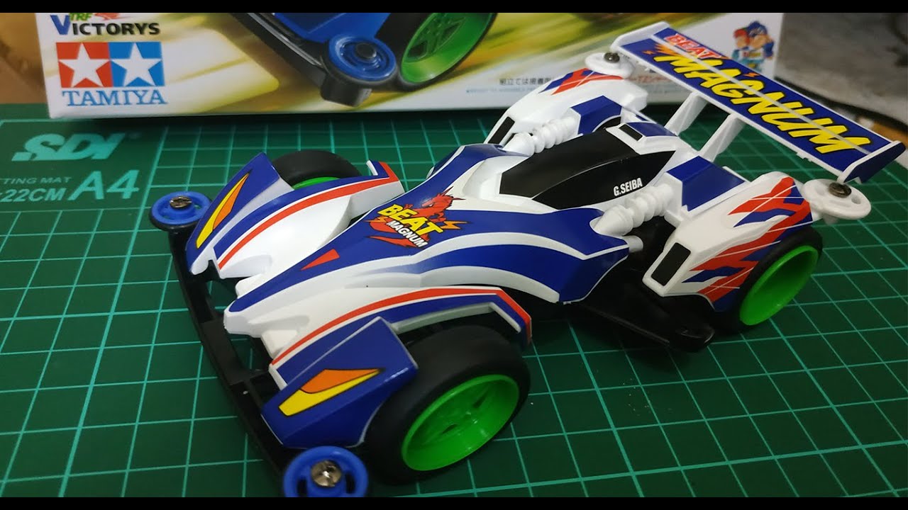 Beat Magnum - Unboxing & Merakit Tamiya Original #mini4wd #magnum - YouTube