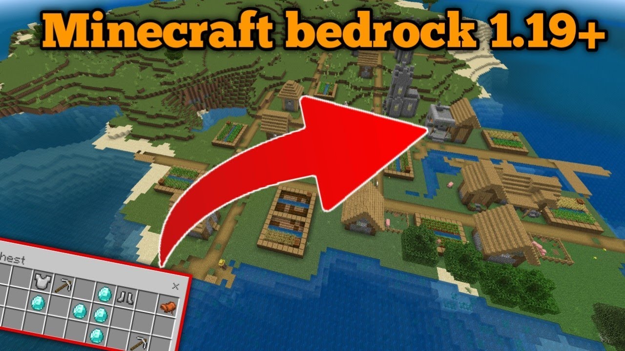 Minecraft Seed Op Village At Spawn - YouTube