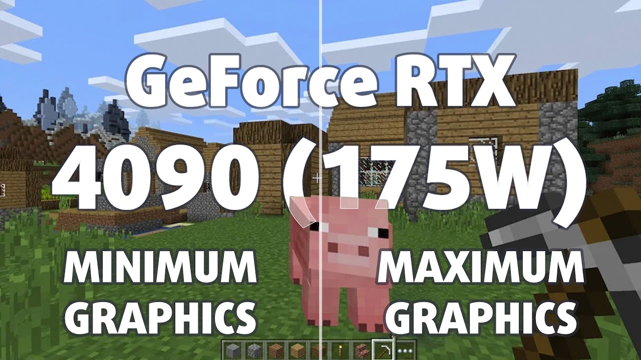 🎮 NVIDIA GeForce RTX 4090 [Laptop, 175W] - Minecraft gameplay ...
