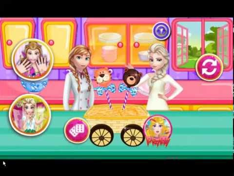 Disney Princess Frozen Elsa Anna Animals Cake Pop Cooking Games - YouTube