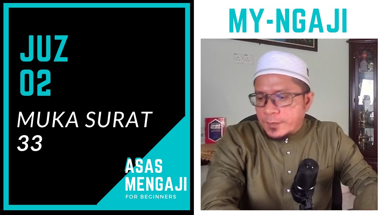 [ ODOP MS 33 ] Jom Belajar Mengaji, baca Slow-Slow Muka Surat 33 - YouTube