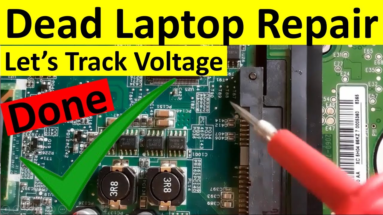 Troubleshooting a Dead Laptop - Tracking Voltage Using Multimeter ...