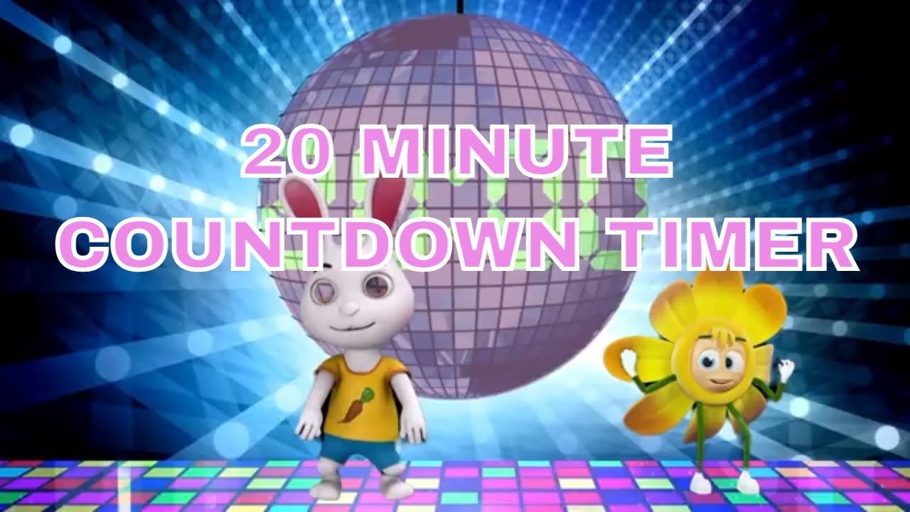 Disco Dance Bunny 20 Minute Countdown Timer - YouTube