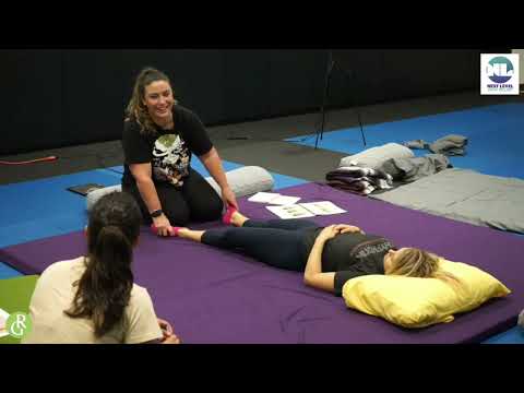 Working the Feet in Supine Intro to Thai Massage Class with Kristen Lumsden Austin, Texas Training