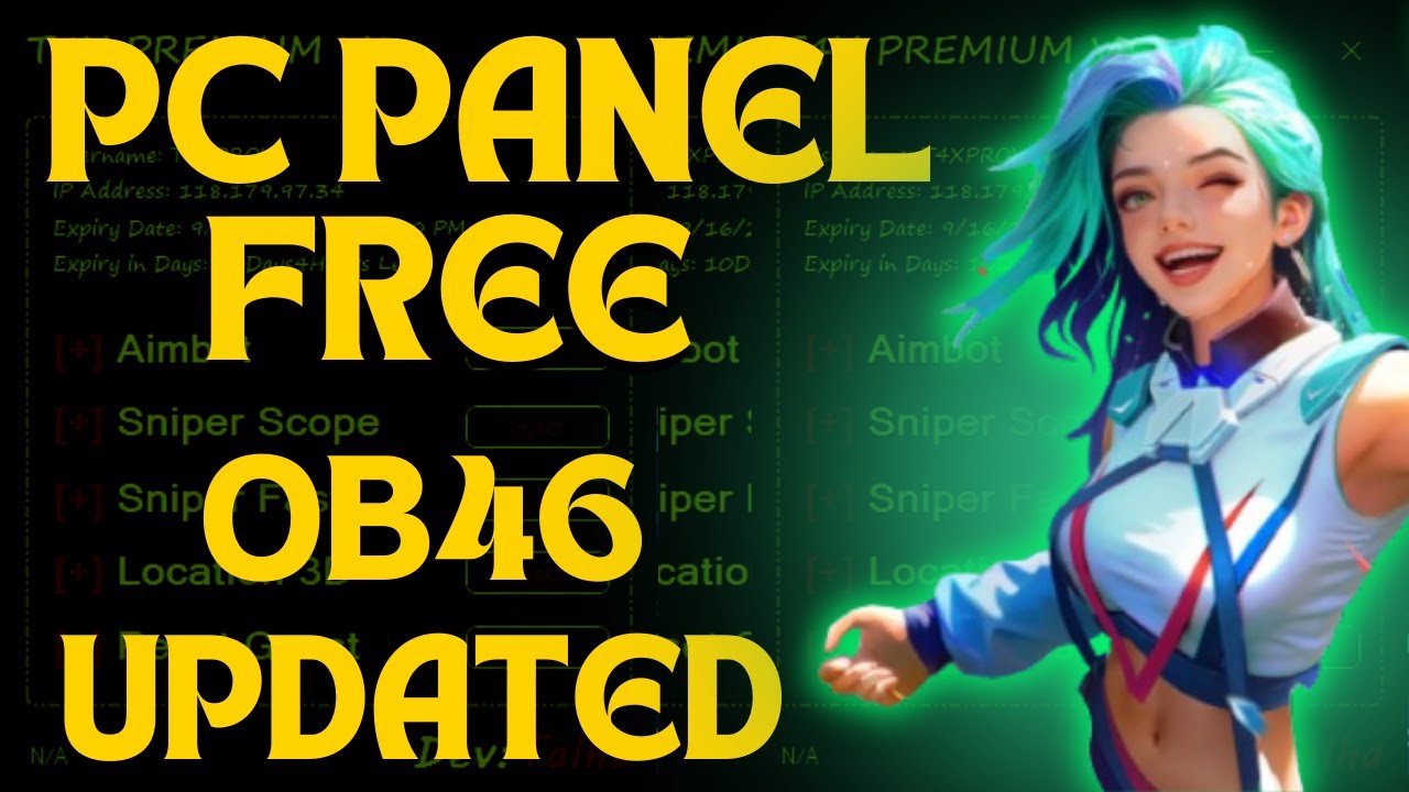 PC Panel || OB46 UPDATED || 100% Antiban Free Fire Panel || Free Fire ...