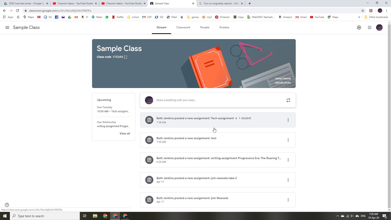 How to assign work in Classroom - YouTube