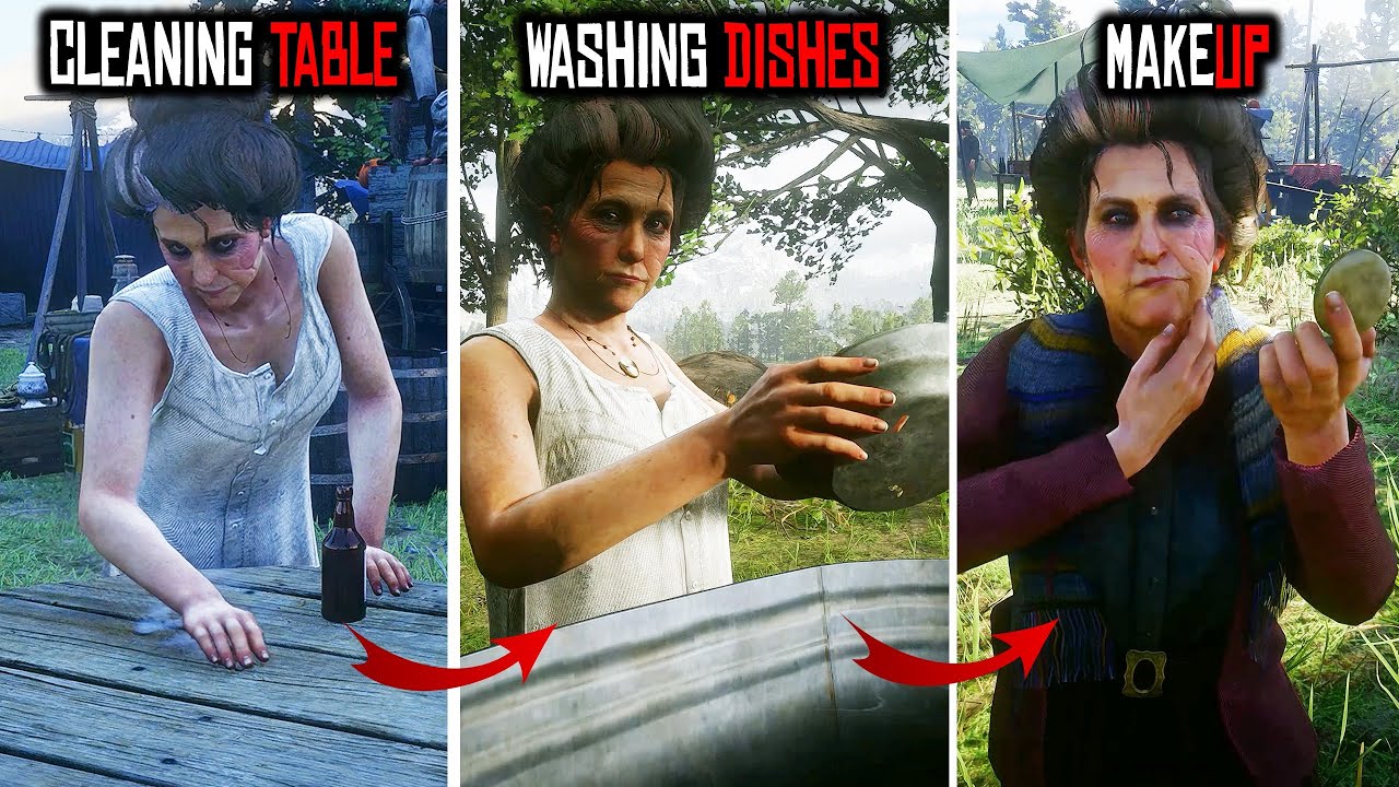 RDR2: Miss Grimshaw’s Daily Routine – Insane Details You Missed - YouTube