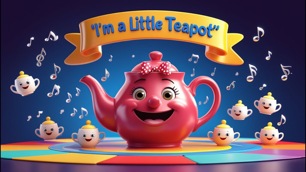 I am a Little Teapot Song 🎶 | Nursery Rhymes & Kids Song | Animated ...
