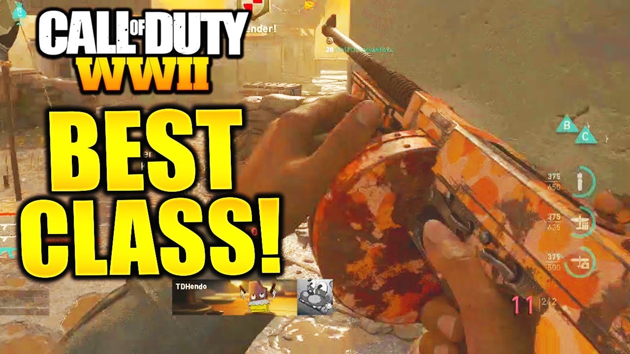 THIS SMG KILLS SO FAST! M1928 BEST CLASS SETUP COD WW2 THOMPSON BEST ...