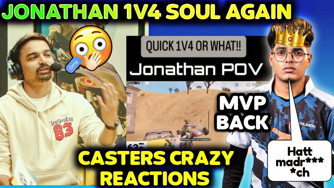 🥵🏆Jonathan 1V4 SOUL Again Casters💥Reactions Live😲#Jonathan1v4 # ...