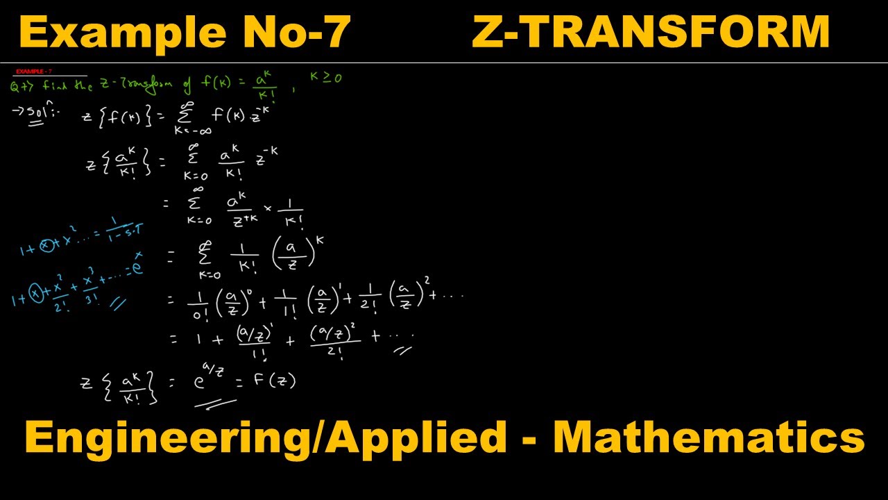 Example 7 | Z-Transform | Engineering Mathematics - YouTube