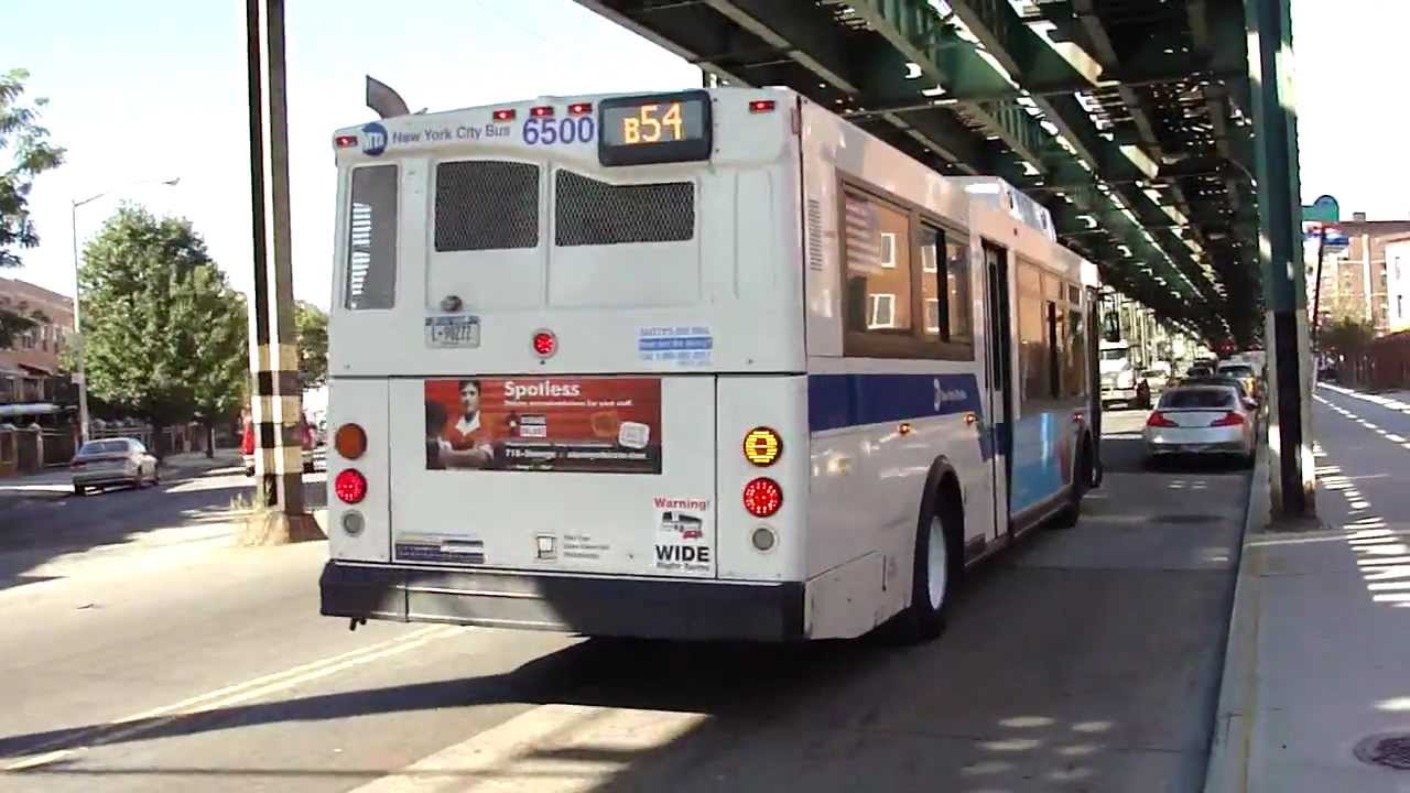 MTA NYCT Bus: 2005 Orion VII OG Hybrid B54 Bus #6500 at Evergreen ...
