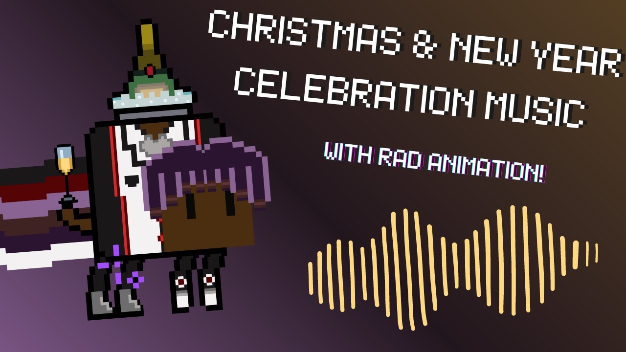 Christmas & New Year Celebration Music With Rad Pixel Animation (Track ...