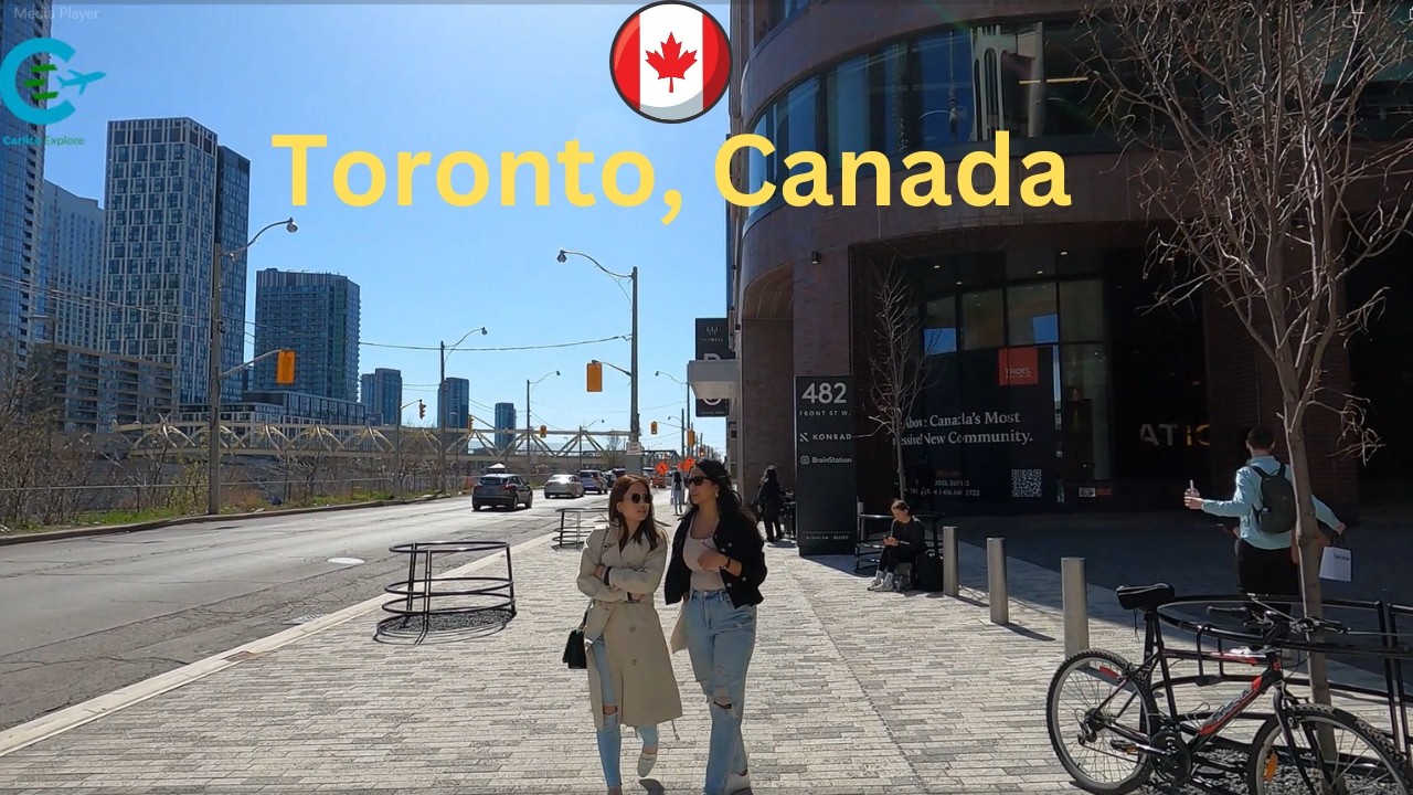 TORONTO Canada Walking Tour - Front Street [4K HD] | Toronto Canada ...