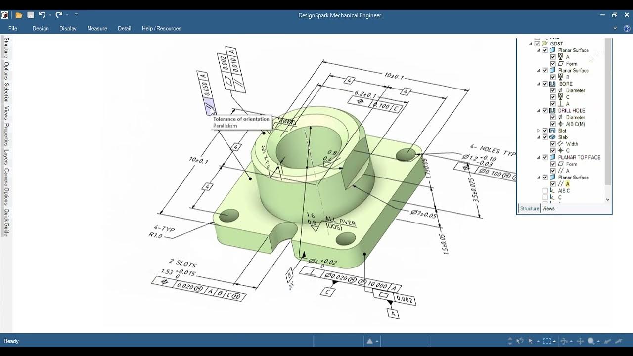 DesignSpark Toolbox - Model based definition guide for DSM - YouTube