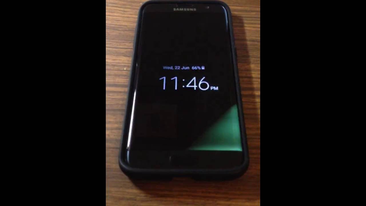 samsung s7 edge always on display malfunction - YouTube