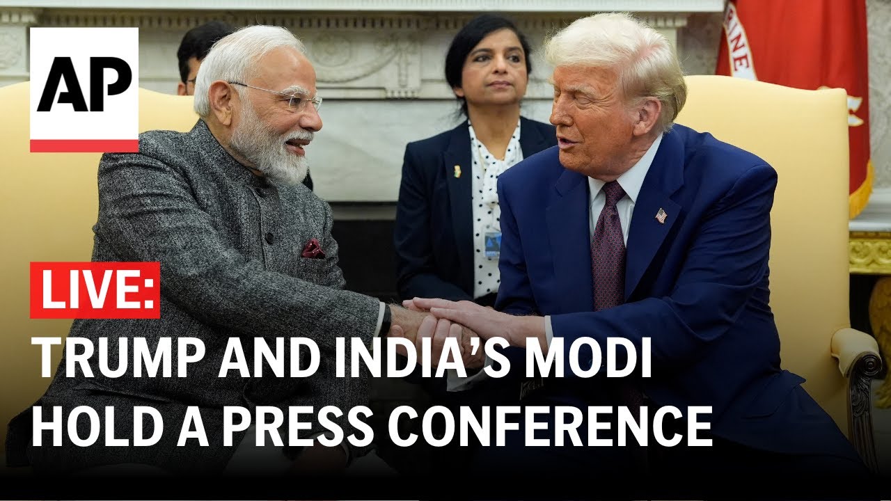LIVE: Trump and India's Modi hold a press conference - YouTube