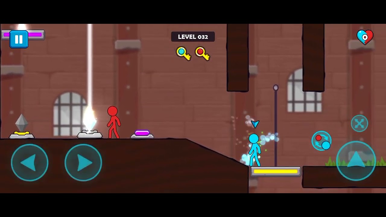Watergirl and Fireboy Stickman Animation Diamond light Temple. (Parkour ...