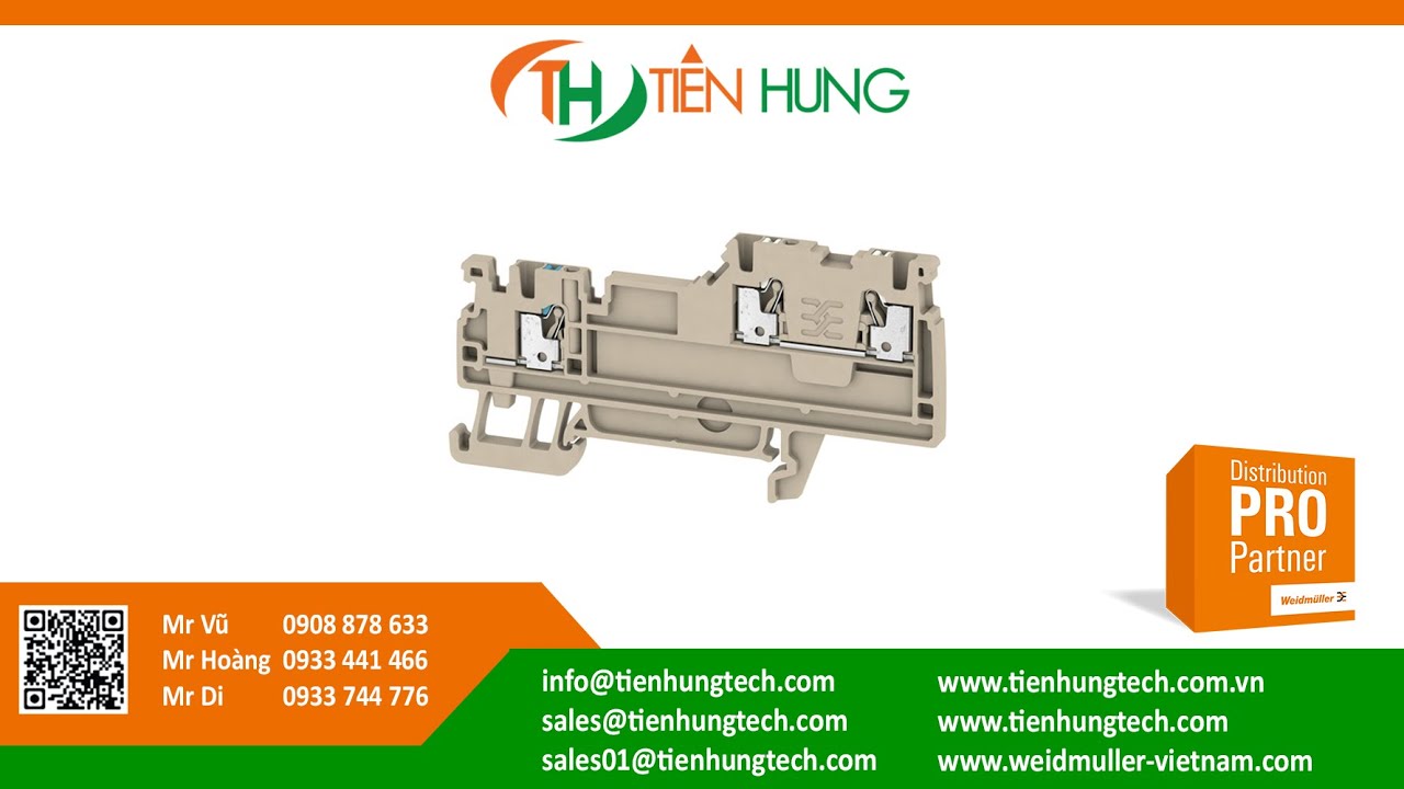 WEIDMULLER - CẦU ĐẤU DÂY CHIA NGUỒN AIO21 1.5 SO - 1992240000 ...