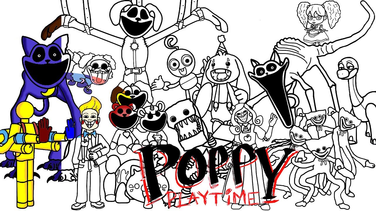 Poppy Playtime Chapter 3 New Coloring Pages / How to Color New Bosses ...