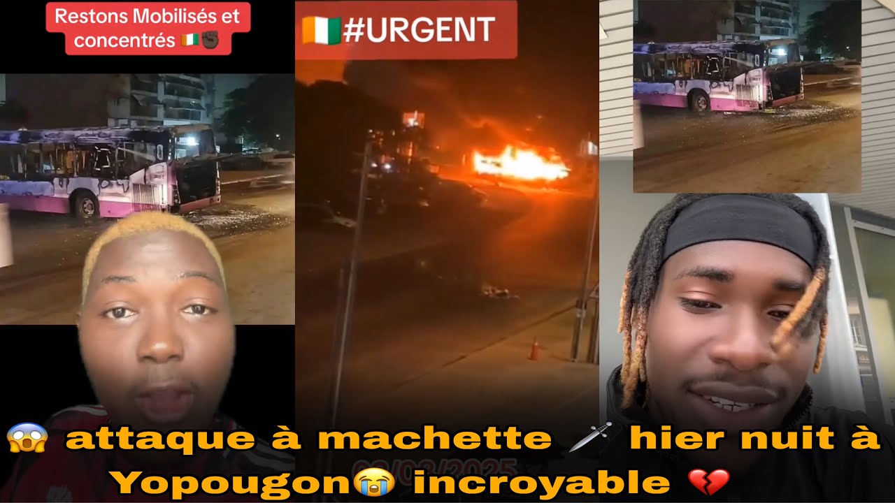 🚨😱 @ttaque hier nuit à Yop à machette ⚔️💔 par des individus non ...