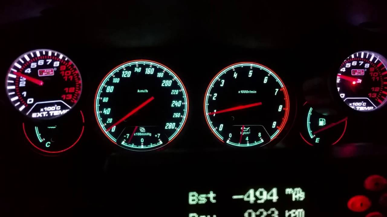 Nissan 300zx Custom Dashboard / Gauges - YouTube