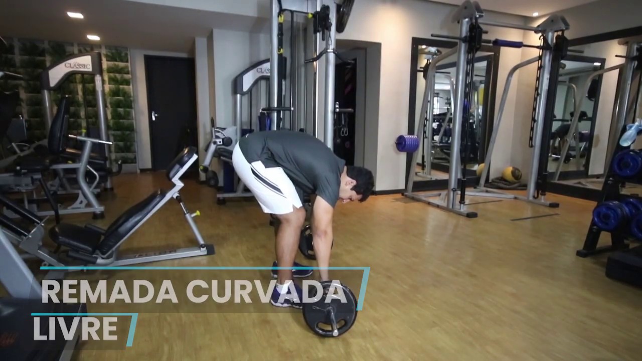 Remada curvada livre - YouTube