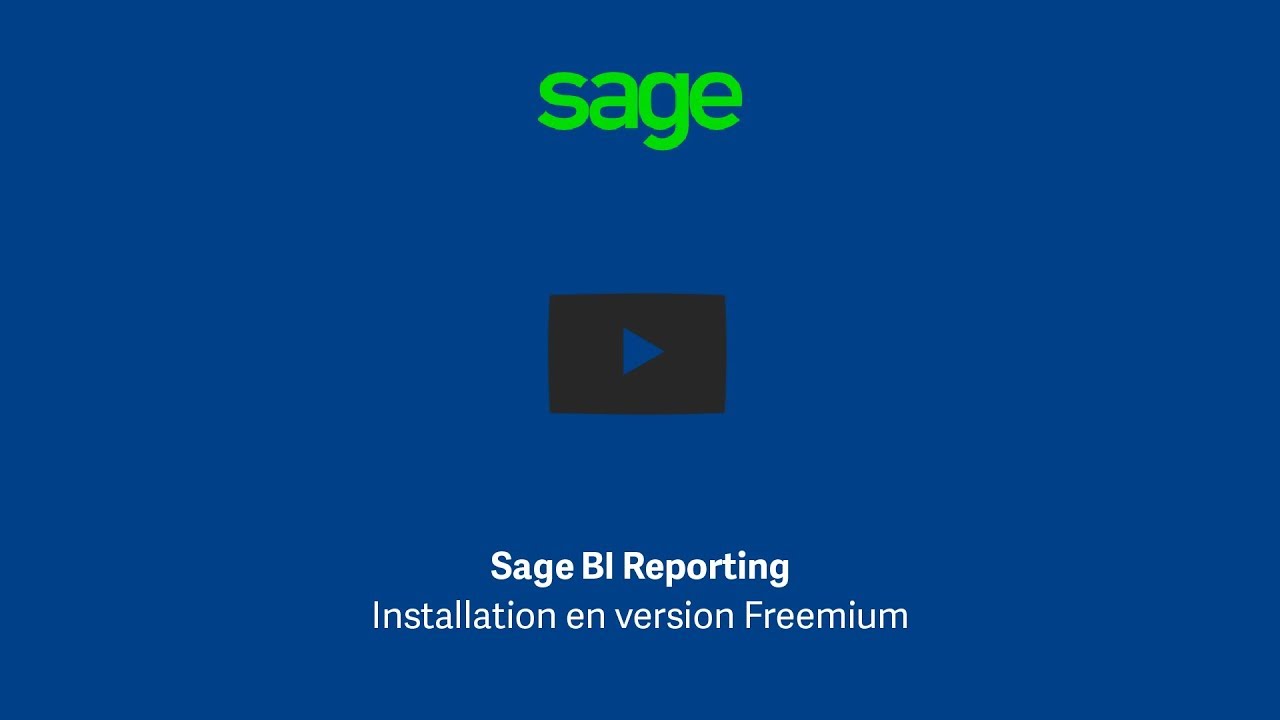 Installation Sage BI Reporting en version Freemium - YouTube
