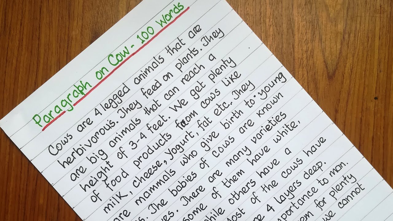 Cow Paragraph in English | 📝 Cow Paragraph 10 lines | 📜 Write Paragraph ...