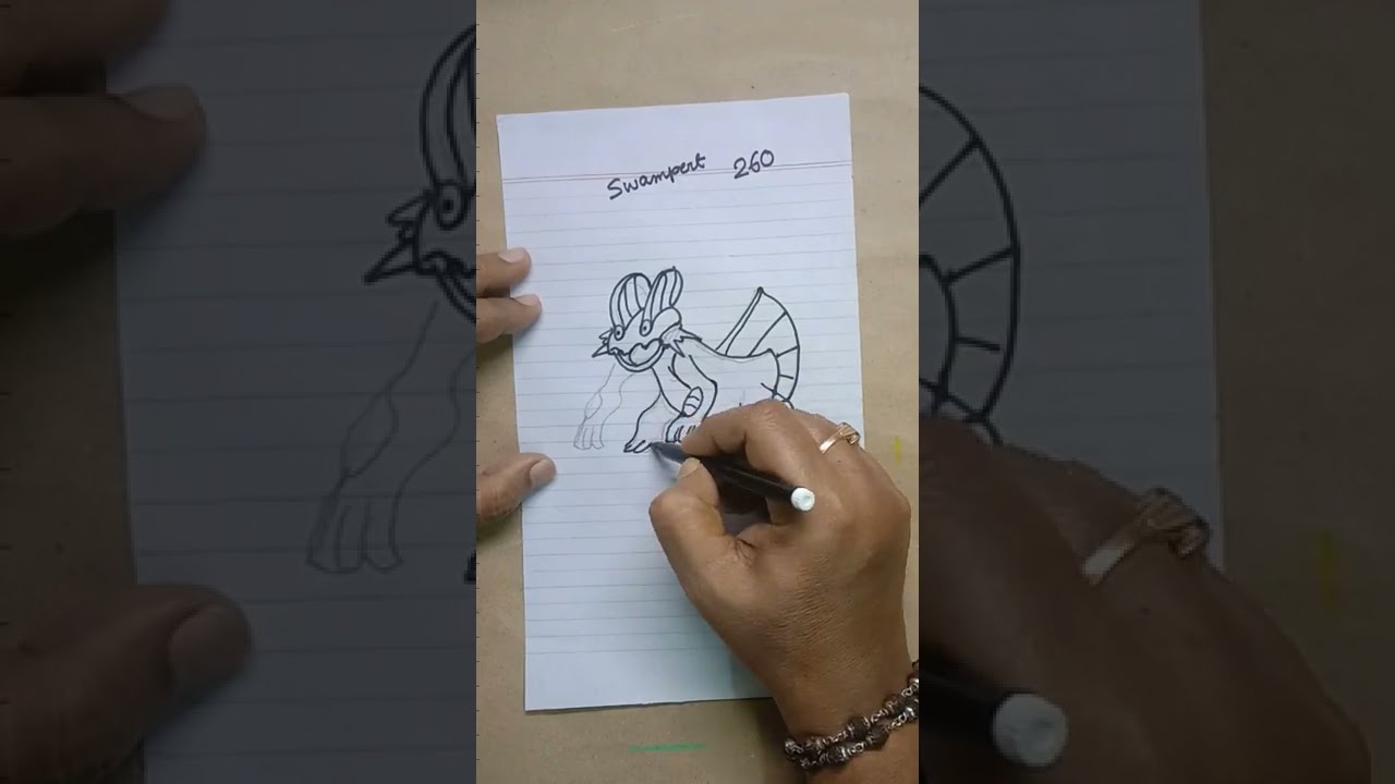 How to Draw Pokemon | Swampert #shorts - YouTube
