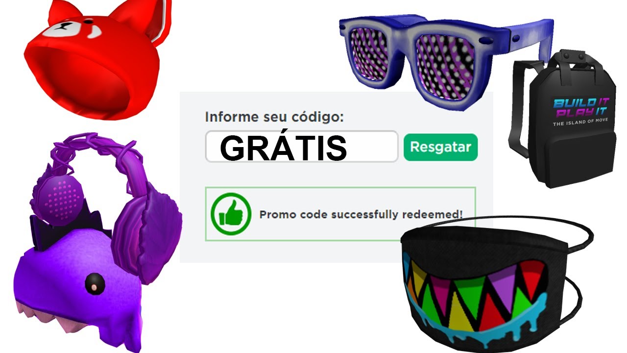 6 CÓDIGO DE ITEM GRÁTIS NO ROBLOX - YouTube