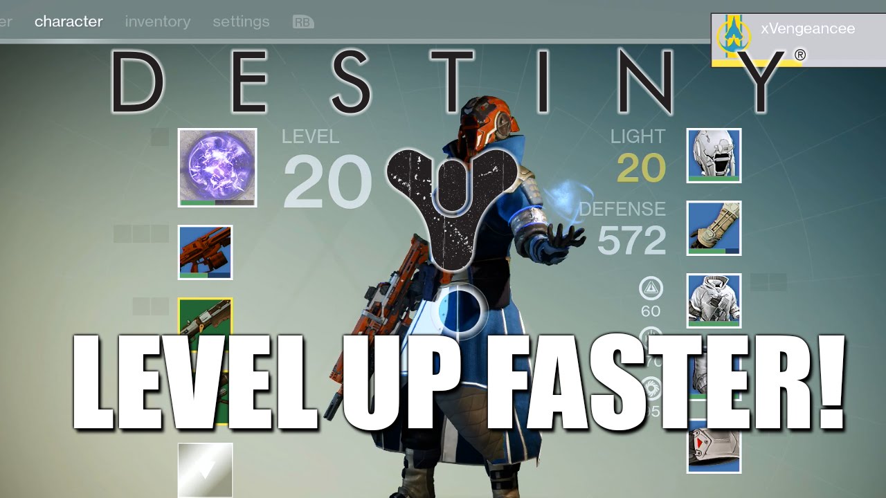 How to level up fast in DESTINY! (Destiny Leveling Up Fast 1080p HD ...
