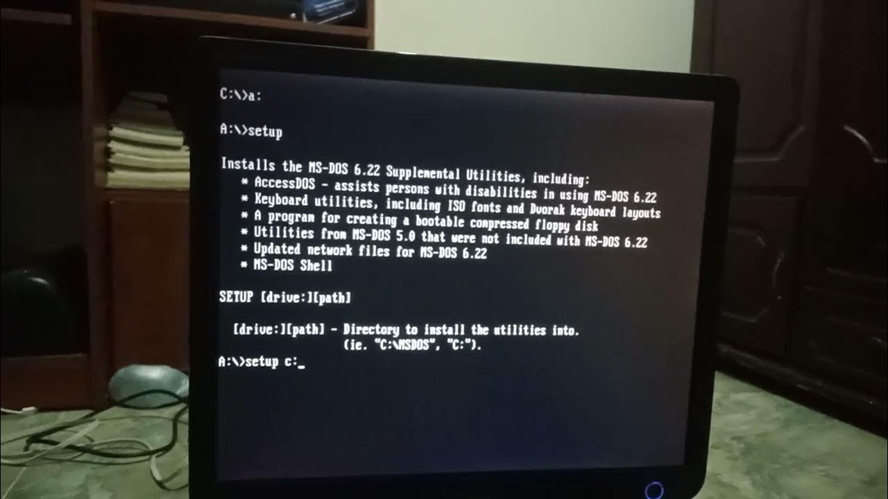 Instalando MS-DOS 6.22 y controlador de CD-ROM. #MSDOS #RetroComputing #FloppyDisk. - YouTube