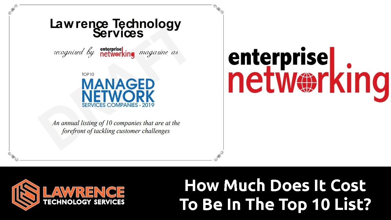 How Much Would It Cost to be in the Top 10 Managed Network Services ...