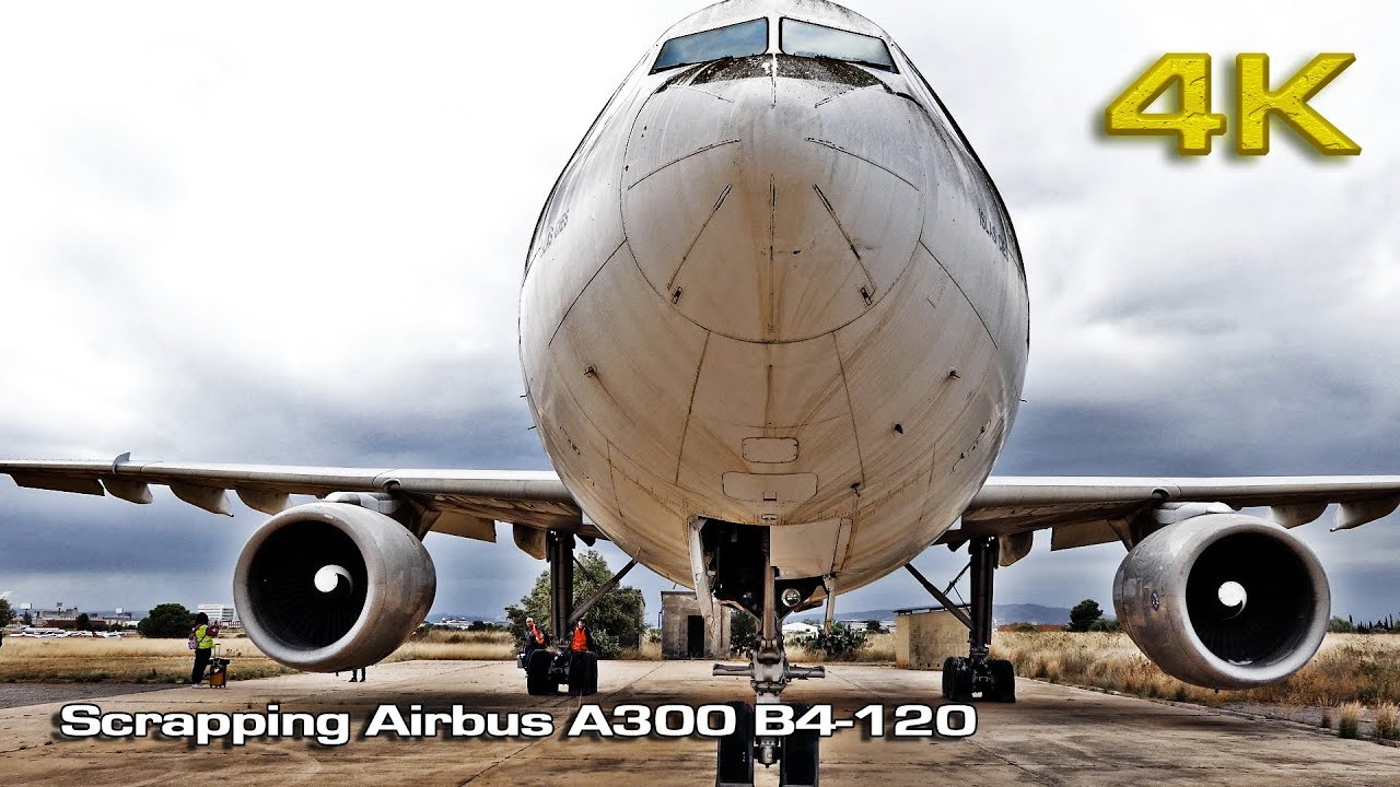 Scrapping Airbus A300 [4K] - YouTube