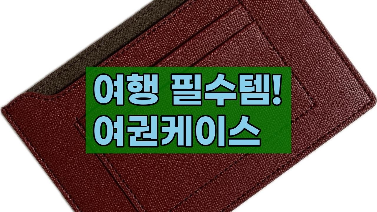 여행 필수템! 여권케이스 하나로 간편하고 안전하게! - YouTube