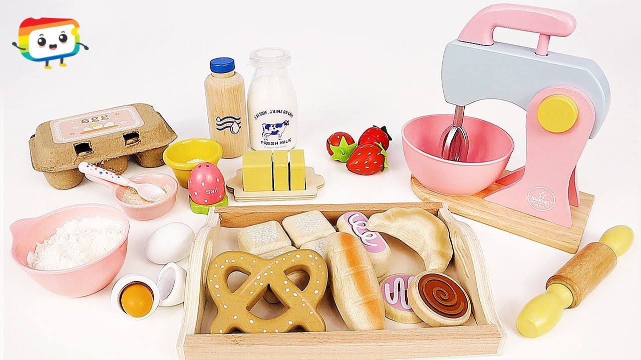 LEARN BAKING 🍞 l How to Make Play-Doh bread l Bakes Bread and Cookies ...