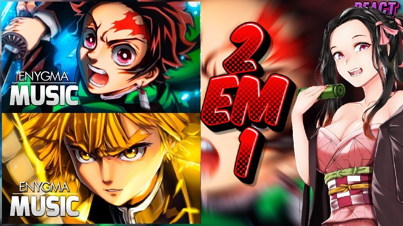 REACT 2 em 1 - Hekireki Issen | Zenitsu e Hinokami Kagura | Tanjiro ...
