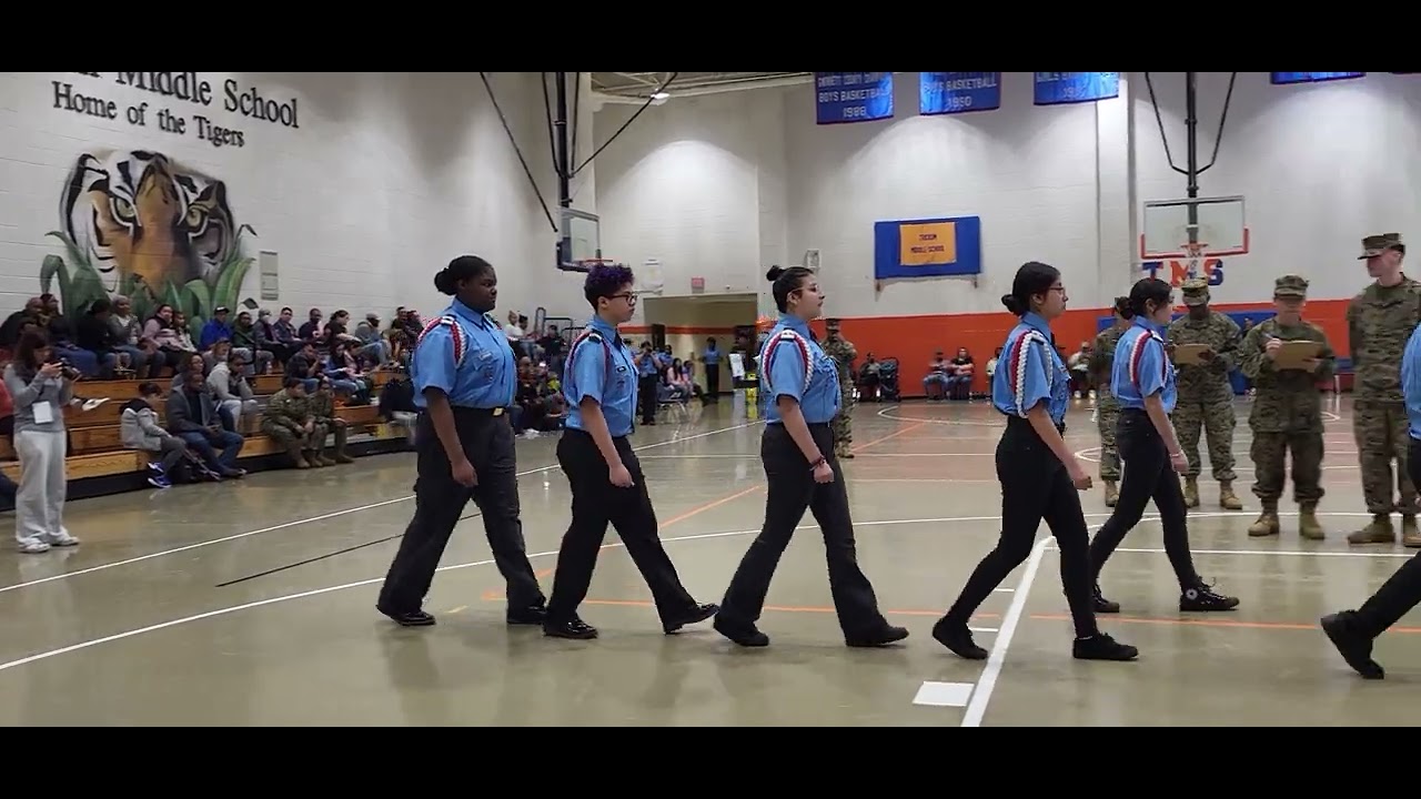 Squad (I think) - Trickum MS JLC Drill Meet - 1-27-24 (Recorded by ...