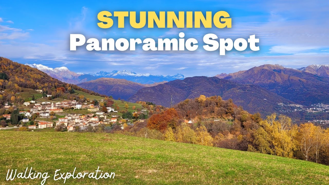 Late Autumn Walk with Amazing Scenery | Morning Trip to Arosio ...